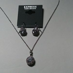 Express | Jewelry | Express 2 Piece Silver Jewelry Set Lovely Charm ...